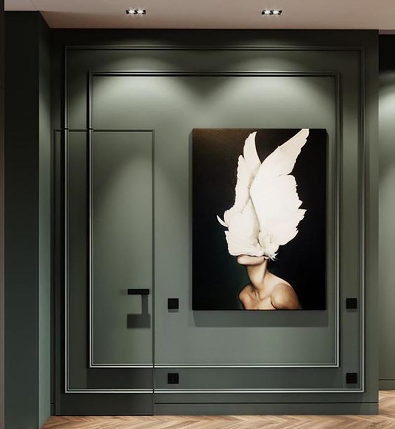 მუქი მწვანე კედლები - Aid.ge